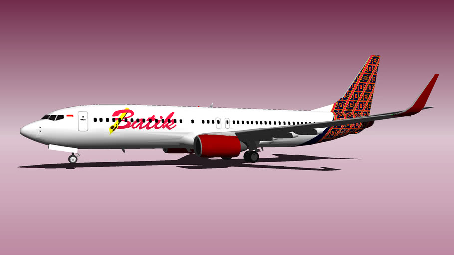 Batik Air Boeing-737-800 | 3D Warehouse