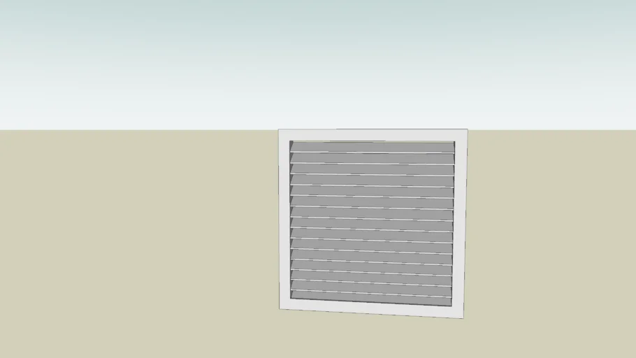 Slatted Window Vent | 3D Warehouse