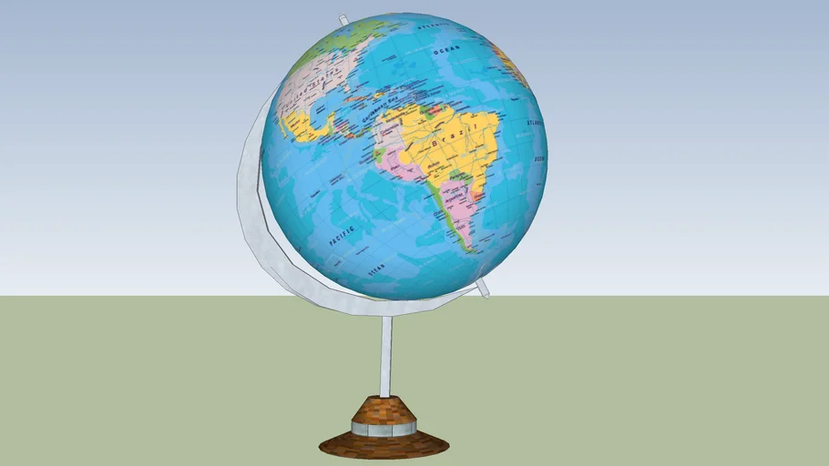 Mapa Mundi Do Super Marcio 3D Warehouse, 53% OFF