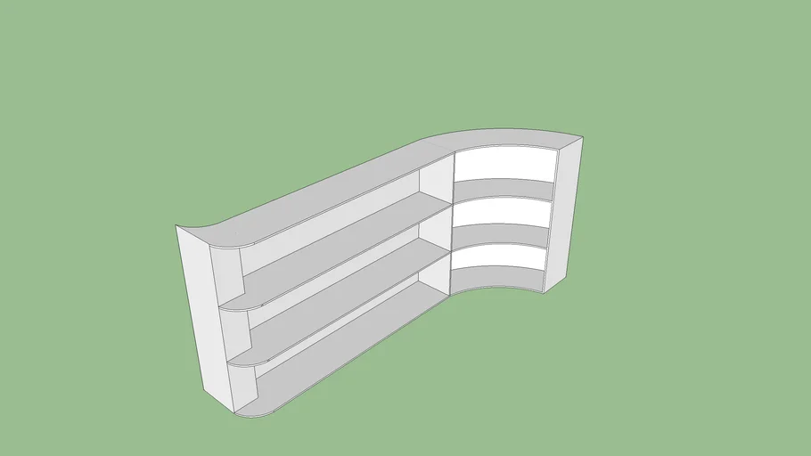 Round Corner Counter | 3D Warehouse