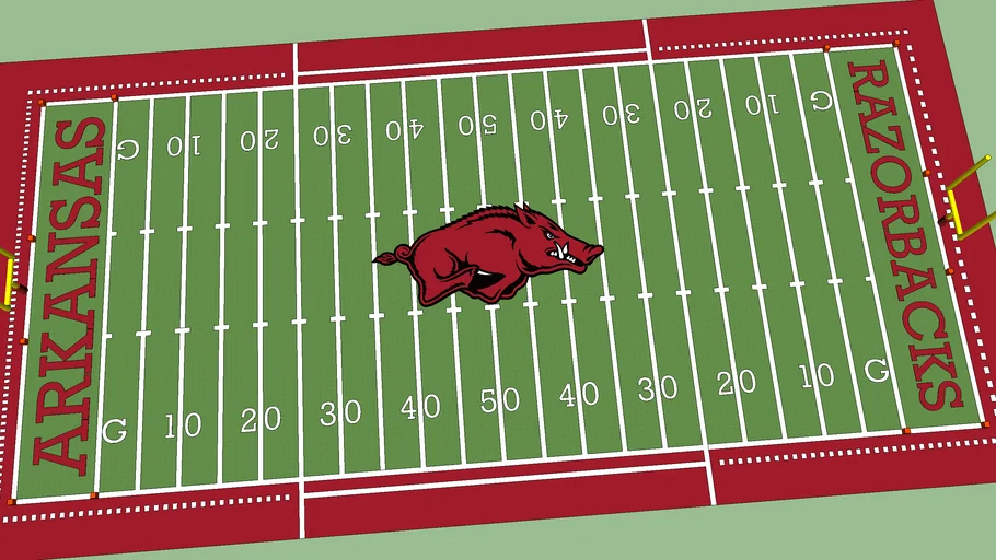 Arkansas Razorback Football Field | 3D Warehouse