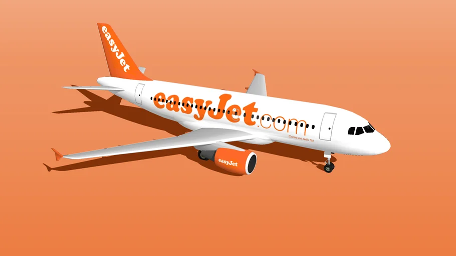easyJet A319-100 Aircraft | 3D Warehouse