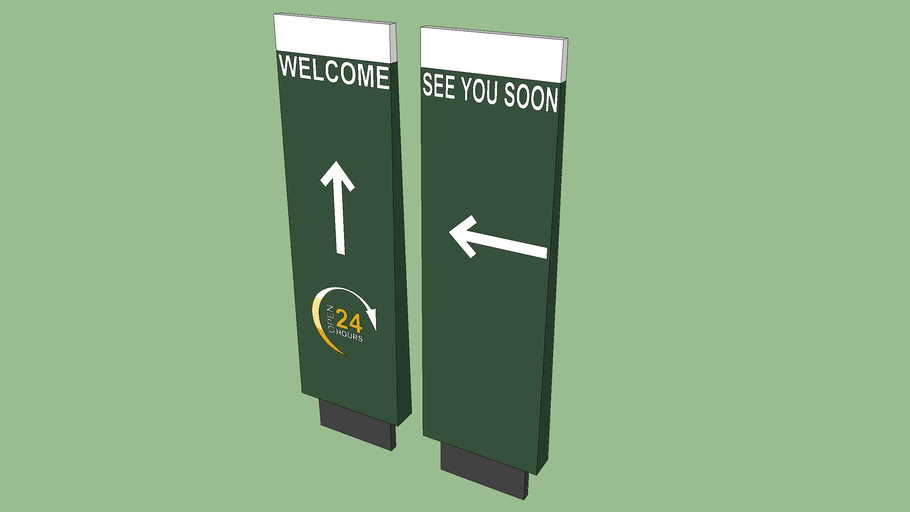 European McDonald's Drive-Thru directional signs | 3D Warehouse