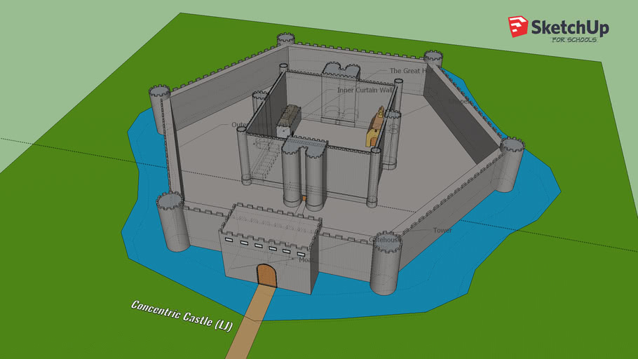 Concentric Castle | 3D Warehouse