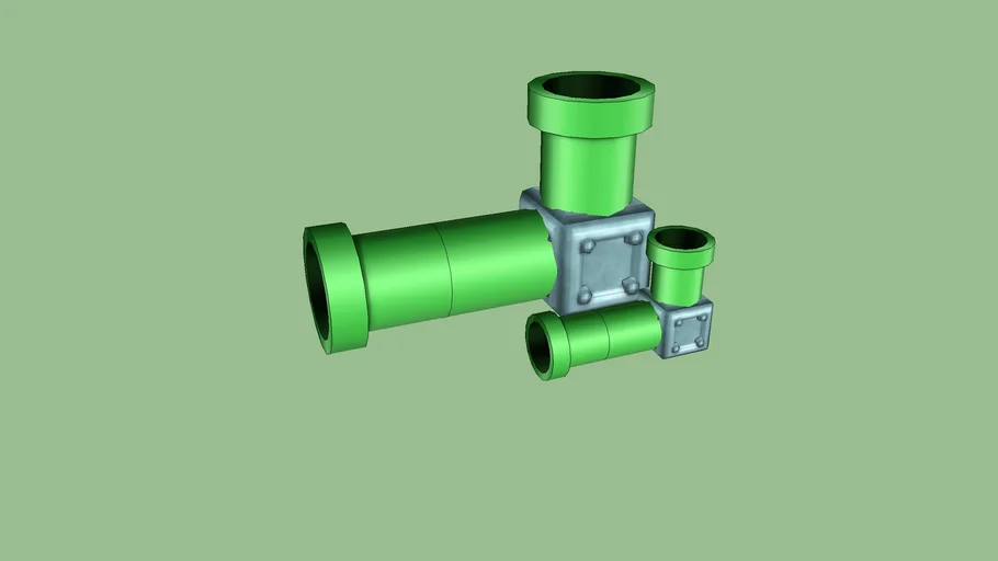2 90 degree mario pipes | 3D Warehouse