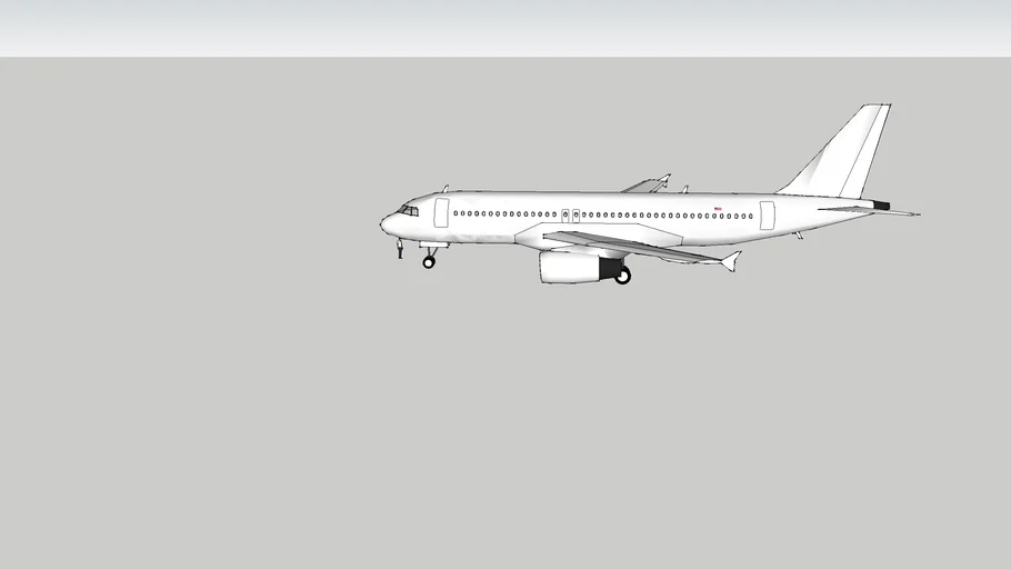 White A320 | 3D Warehouse