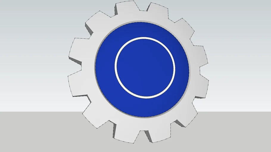 How to make a Cambered Cog with center logo section (Thea Render Ready ...