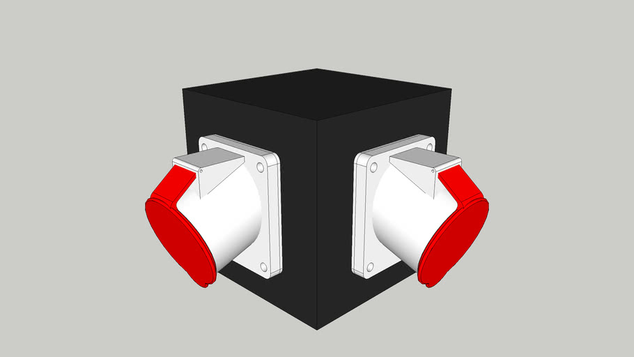 Surface Mount Industrial Socket | 3D Warehouse