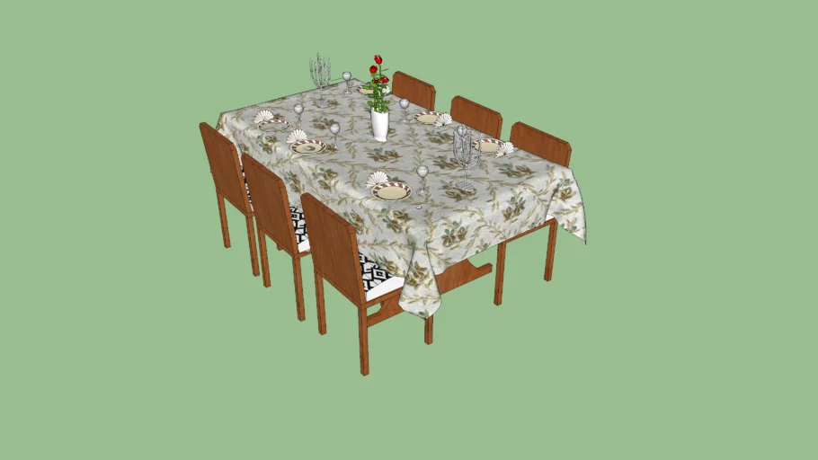 dinner table | 3D Warehouse