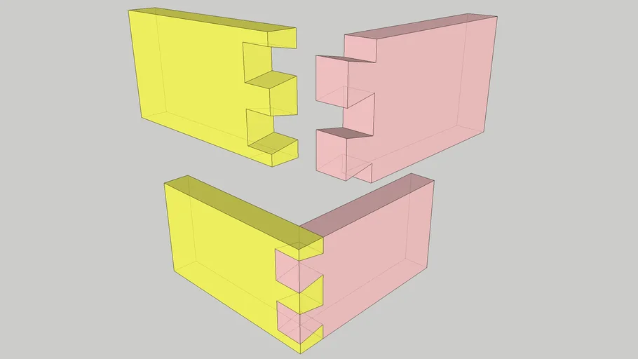 Zwaluwstaartverbinding | 3D Warehouse
