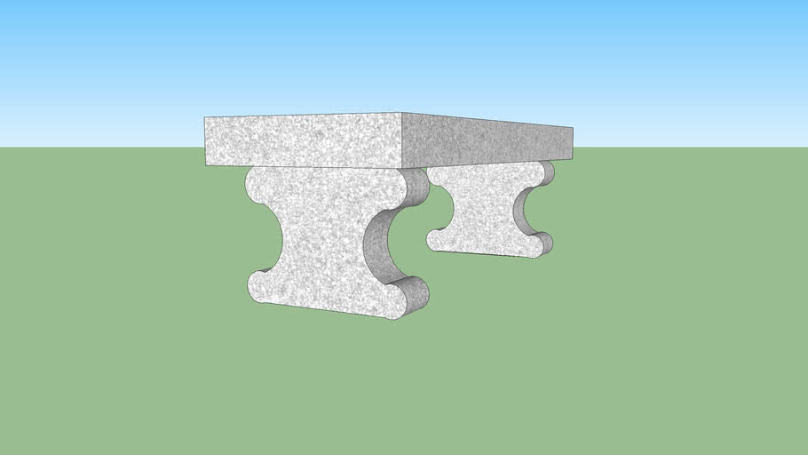 stone bench2 | 3D Warehouse
