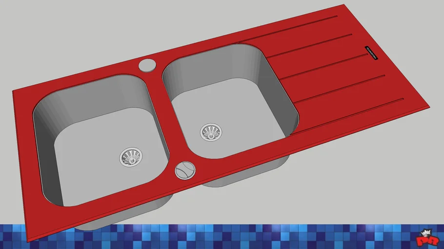 Cuba Tramontina de Sobrepor Vermelho - Prime Vitra R 2C 34 | 3D Warehouse