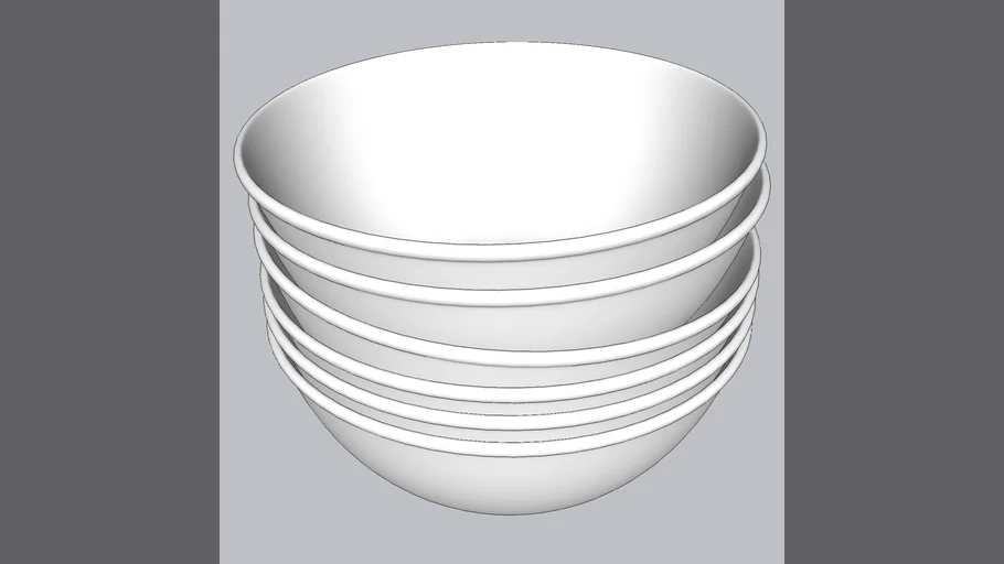 Bowls 001 | 3D Warehouse