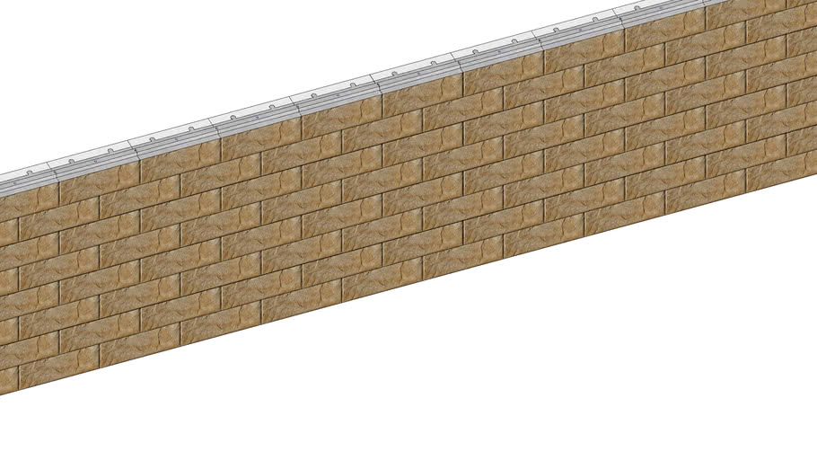 Complete Block Wall Sample | 3D Warehouse