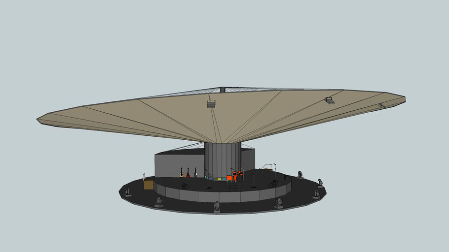 Concert stage round | 3D Warehouse