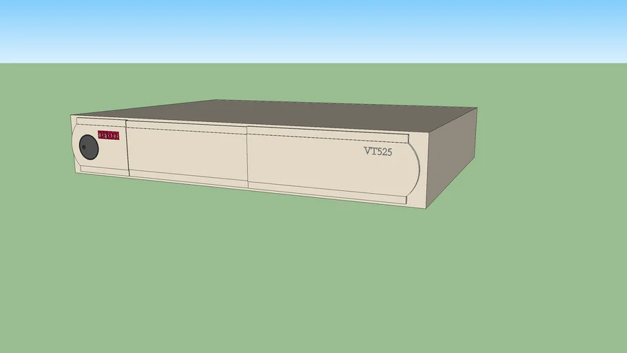 Digital (DEC) computer terminal (VT525) | 3D Warehouse