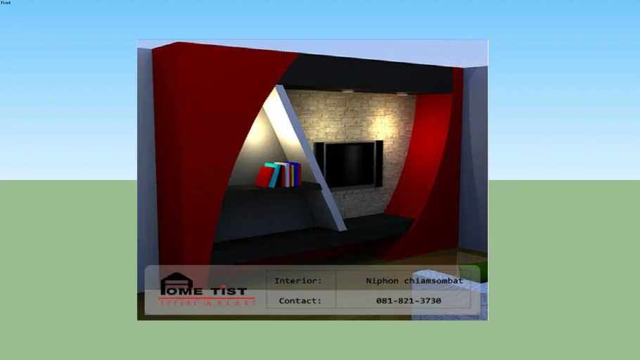 TV ON WALL1 | 3D Warehouse