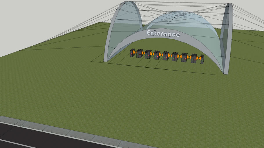 Entrance for theme park | 3D Warehouse