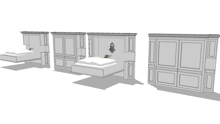 Pineapple Hospitality Murphy Bed | 3D Warehouse