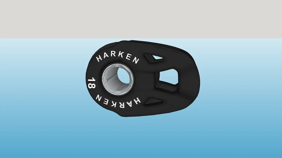 Harken 18mm Soft Attach T2 Block | 3D Warehouse