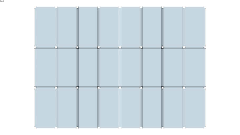 Unfolded 1/4' scale 4x8 hollywood flats | 3D Warehouse