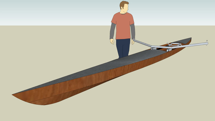 Kingfisher single rowing shell | 3D Warehouse
