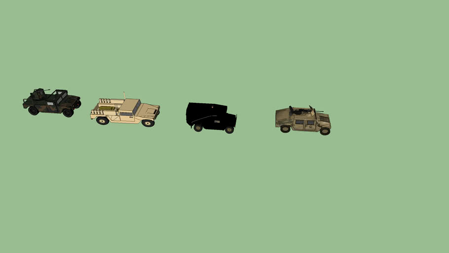 humvee convoy | 3D Warehouse