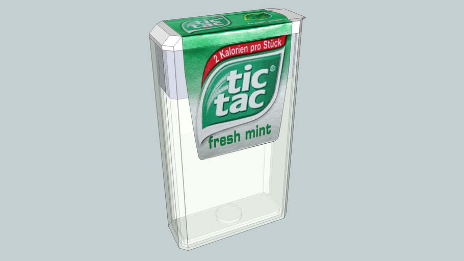 Tic Tac Container (Mint) | 3D Warehouse