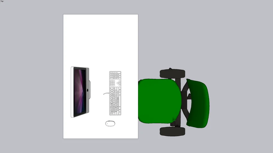 Meja 1 Orang | 3D Warehouse