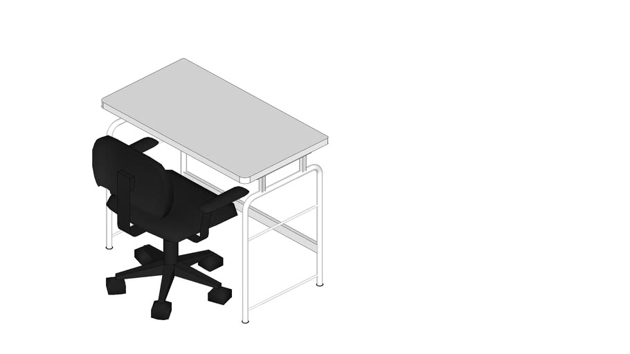 Nitori Simple Desk | 3D Warehouse