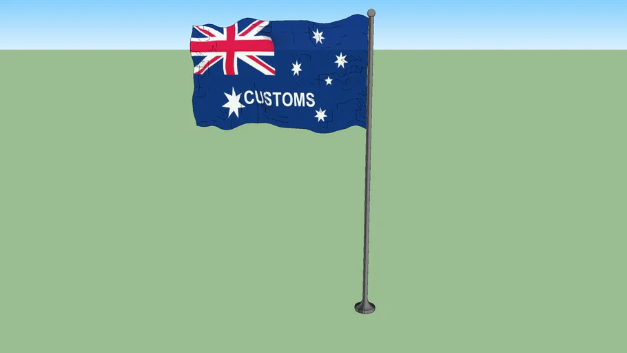 Australian customs flag 1988 2015 | 3D Warehouse