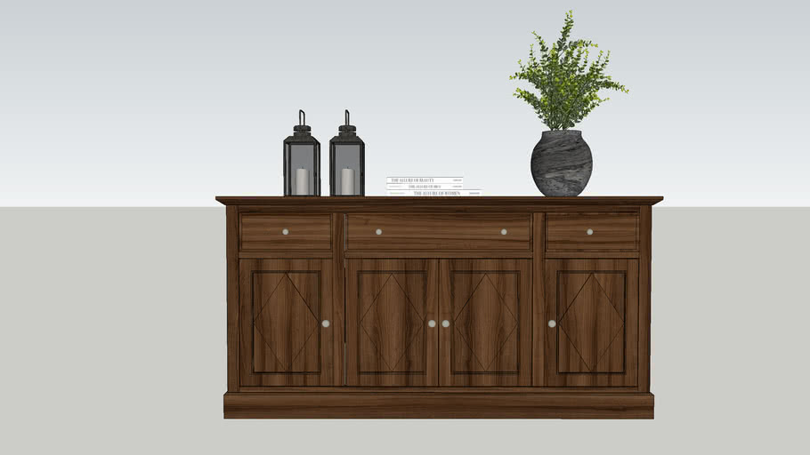 BUFFET TABLE VINTAGE | 3D Warehouse