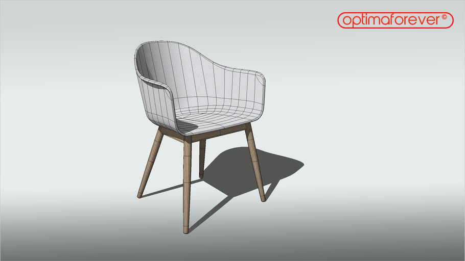 Menu Harbour Chair woodenbase - QUAD modeling | 3D Warehouse