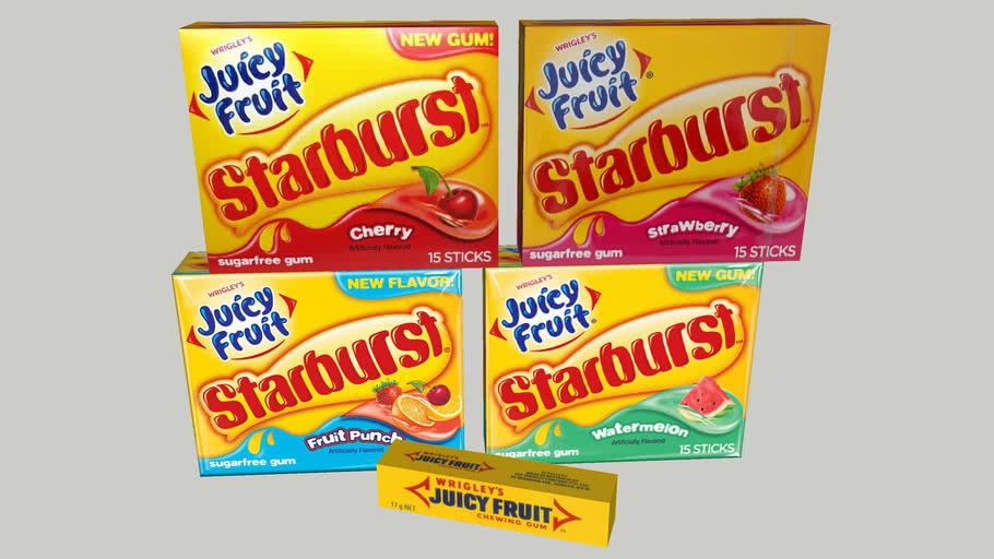 黃箭口香糖 Yellow arrow gum 口香糖 | 3D Warehouse