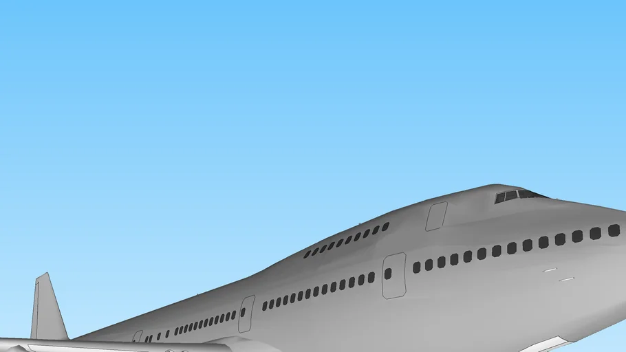 Unpainted Boeing 747-100/-200B/-100SR | 3D Warehouse