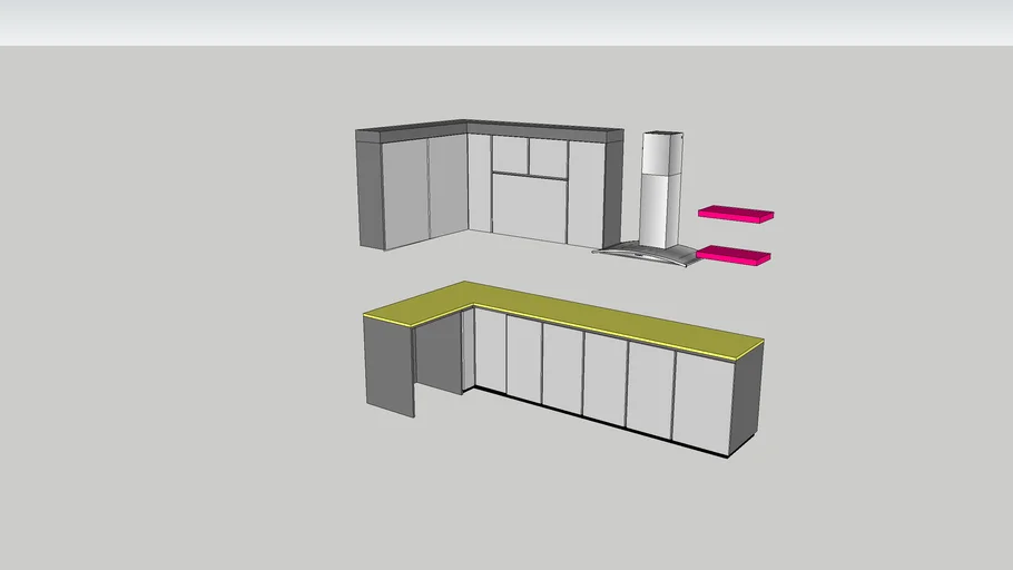 LS KITCHEN CABINET - 01 | 3D Warehouse