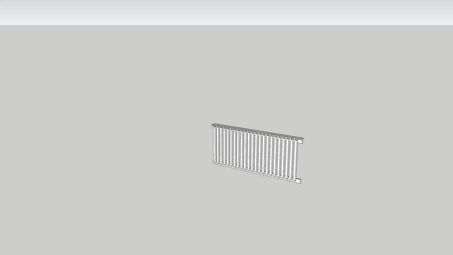 Wood Railing Base | 3D Warehouse