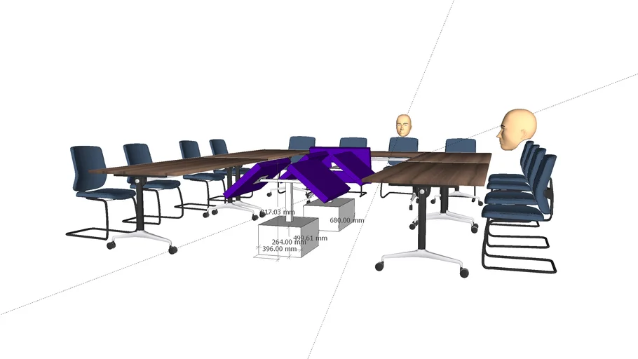 Conference Pod Layout | 3D Warehouse