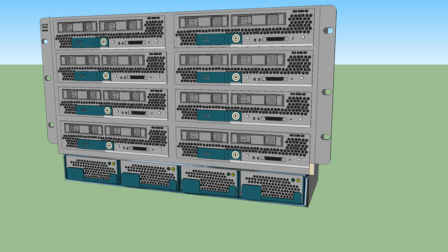 Cisco UCS-5108 blade server enclosure | 3D Warehouse