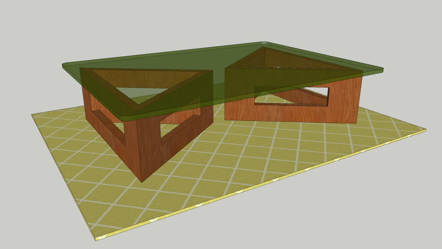 mesa de centro triangular | 3D Warehouse