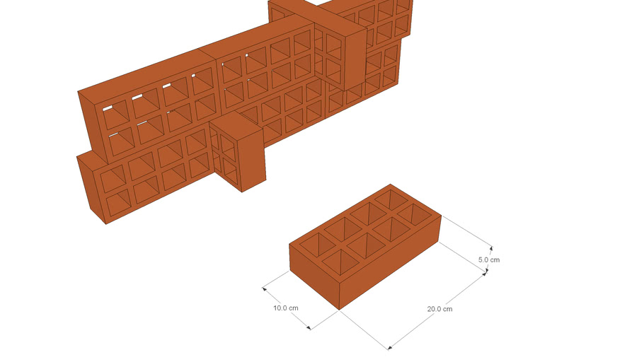 Bata Merah Berlubang | 3D Warehouse