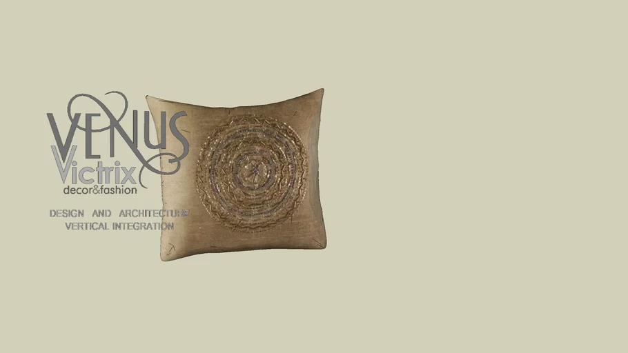 CAPA DE ALMOFADA DOURADA | 3D Warehouse