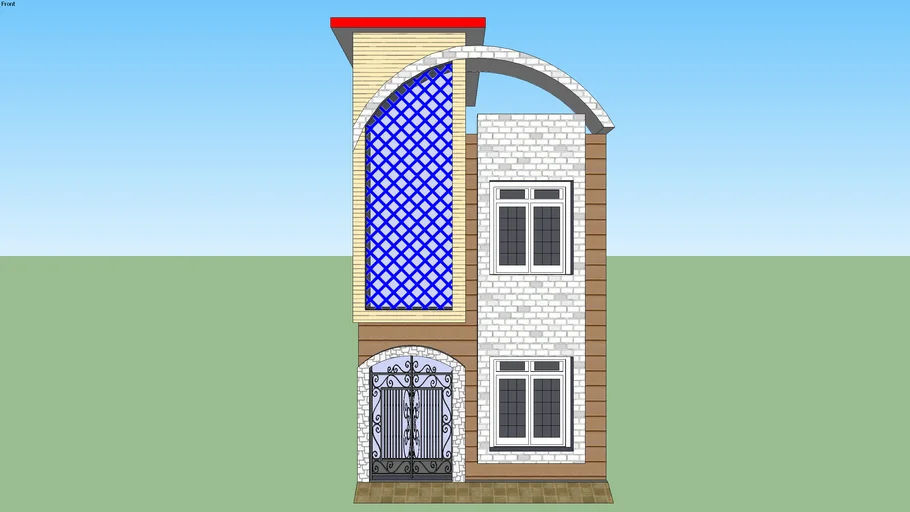 13 FT FRONT ELEVATION | 3D Warehouse