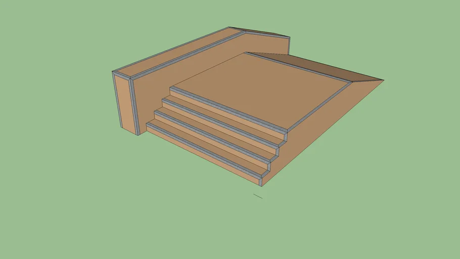 Slope to 4-set With Ledge | 3D Warehouse