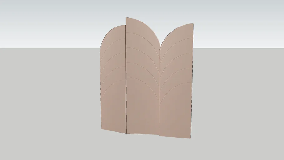 Ferm Living folding screen unfold | 3D Warehouse