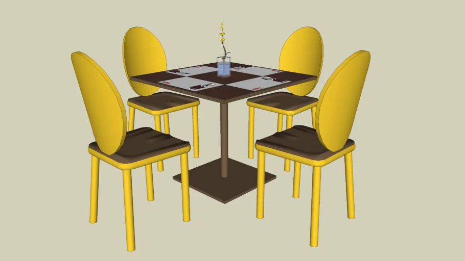restaurant table | 3D Warehouse