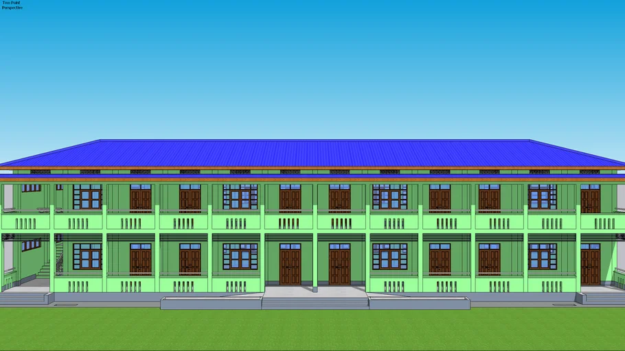 Two Storeyed RCC School Building | 3D Warehouse