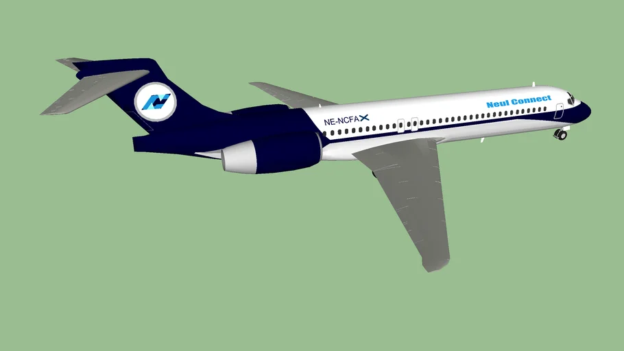 Neul Connect Boeing 717-200 NE-NCFA | 3D Warehouse