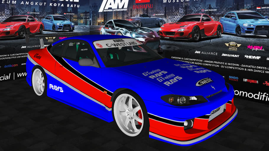 Modifikasi Nissan Silvia S15 1999 Livery Monalisa FF Tokyo Drift | 3D ...