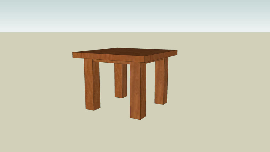 Small wooden table | 3D Warehouse